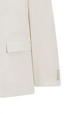 BOSS Two-piece Slim-fit Suit In Stretch Fabric - White