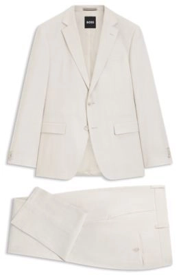 BOSS Two-piece Slim-fit Suit In Stretch Fabric