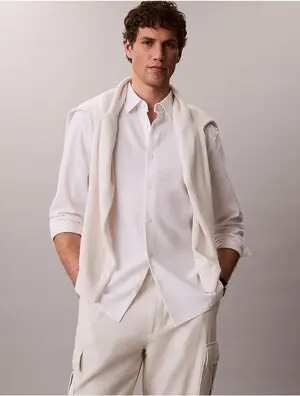 Calvin Klein Linen Cotton Classic Button-down Shirt