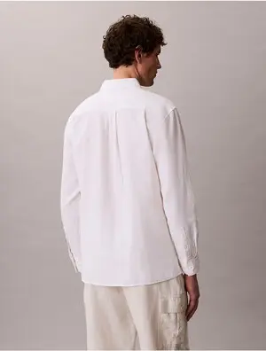 Calvin Klein Linen Cotton Classic Button-down Shirt