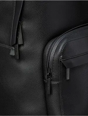 Calvin Klein Pebbled Round Backpack - Black