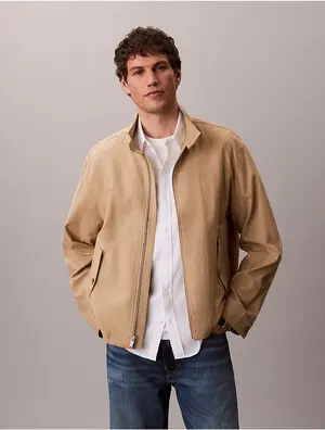 Calvin Klein Linen Cotton Zip Jacket