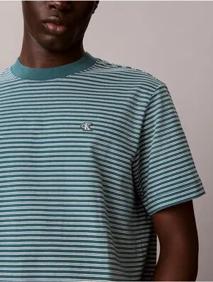 Calvin Klein Stripe Relaxed T-shirt - Vineyard