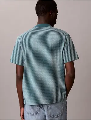 Calvin Klein Stripe Relaxed T-shirt - Vineyard