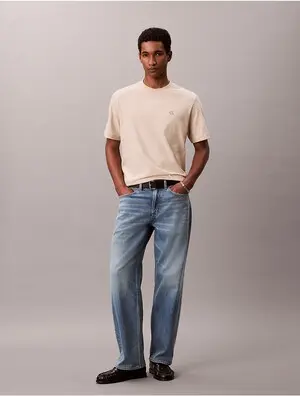 Calvin Klein Stripe Relaxed T-shirt - White Pepper