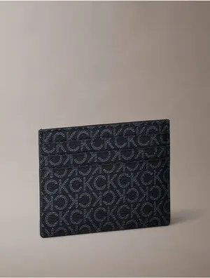 Calvin Klein Pebbled Monogram Card Case