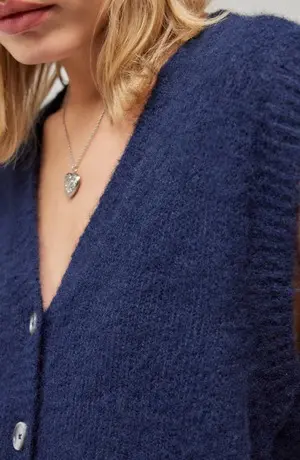 BDG URBAN OUTFITTERS V-neck Sleeveless Sweater Vest - Navy