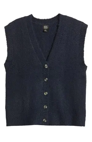 BDG URBAN OUTFITTERS V-neck Sleeveless Sweater Vest - Navy