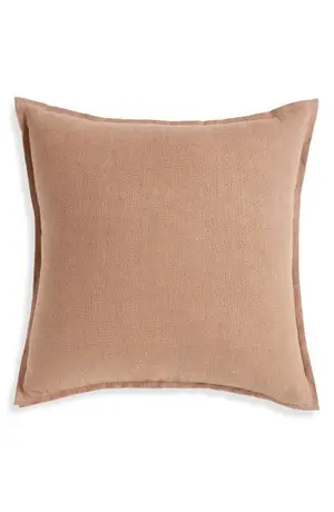 Nordstrom Washed Linen Accent Pillow - Tan Portabella