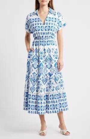 Sam Edelman Paisley Print Midi Dress