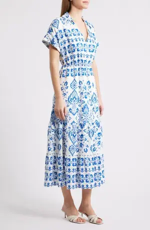 Sam Edelman Paisley Print Midi Dress