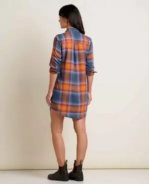 TOAD & CO Re-form Popover Long Sleeve Dress - Ink Ombre
