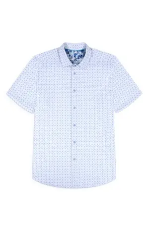 Robert Graham Brompton Knit Short Sleeve Button-up Shirt