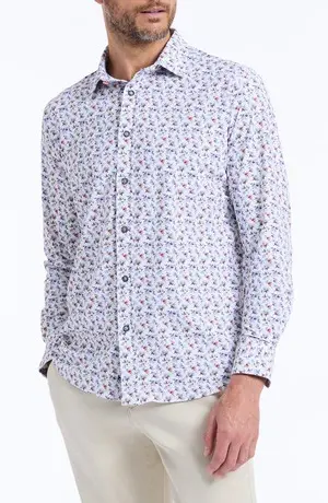 Robert Graham Brauxhall Knit Button-up Shirt