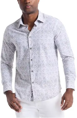 Robert Graham Hammersmith Knit Button-up Shirt - White Multi