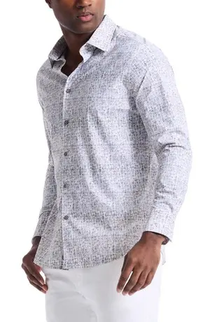 Robert Graham Hammersmith Knit Button-up Shirt - White Multi