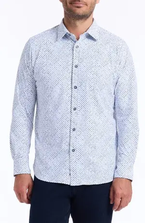 Robert Graham Montagu Knit Button-up Shirt