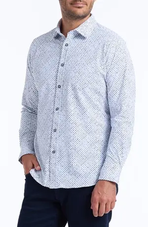Robert Graham Montagu Knit Button-up Shirt