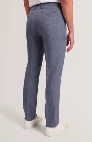 Ted Baker London Slim Fit Linen & Cotton Pants