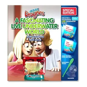 AQUA DRAGONS A Fascinating Live Underwater World Book Sticker Kit - Multicolored