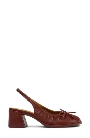 Camper Kora Slingback Pump - Burgundy