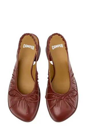 Camper Kora Slingback Pump - Burgundy