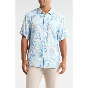 Tommy Bahama Palm Dancer Print Silk Button-up Shirt
