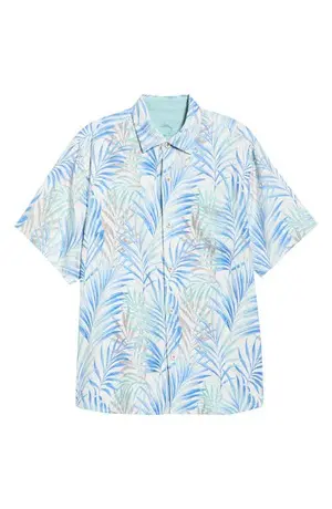 Tommy Bahama Palm Dancer Print Silk Button-up Shirt