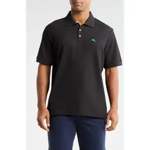 Tommy Bahama Emfielder Icon Solid Islandzone® Polo - Black
