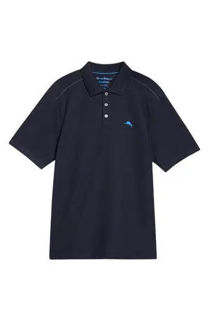 Tommy Bahama Emfielder Icon Solid Islandzone® Polo - Black