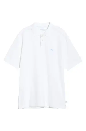 Tommy Bahama Emfielder Icon Solid Islandzone® Polo - Bright White