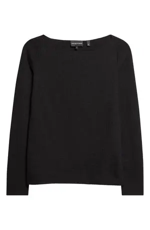 Giorgio Armani Boat Neck Long Sleeve Top