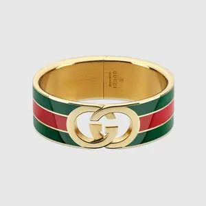 Gucci Interlocking Bangle Bracelet - Gold-toned Metal