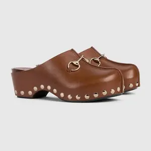 Gucci Platform Clog With Horsebit - Multicolor