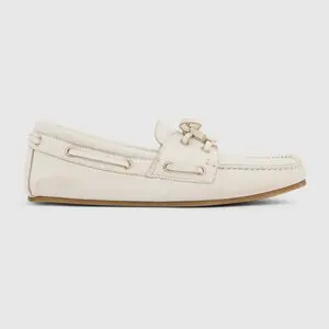 Gucci Boat Shoe - White