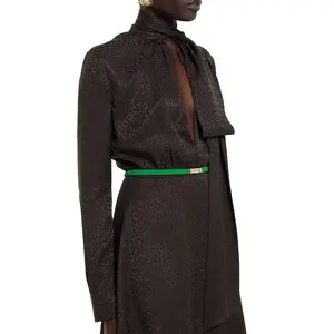 Gucci Horsebit Silk Jacquard Dress