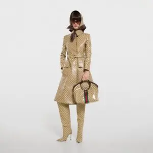 Gucci Giglio Small Tote Bag - Beige