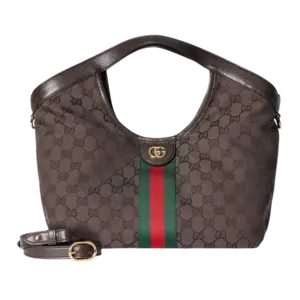 Gucci Giglio Small Tote Bag - Brown