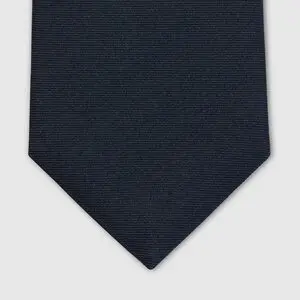 Gucci Web Silk Jacquard Tie - Blue