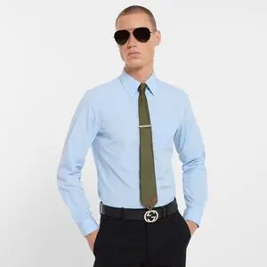 Gucci Web Silk Jacquard Tie - Green