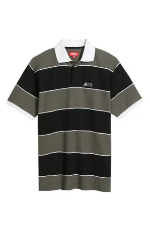 ICECREAM Candy Stripe Cotton Piquè Polo