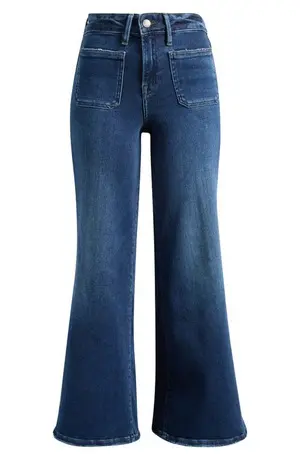 Good American Soft Tech Good Waist Palazzo Jeans - Indigo511