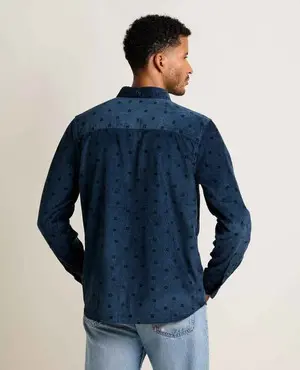 TOAD & CO Cascadia Long Sleeve Shirt - Midnight Geo Print