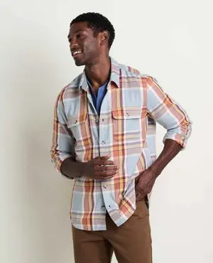 TOAD & CO Ranchero Long Sleeve Shirt - Light Ash Pattern