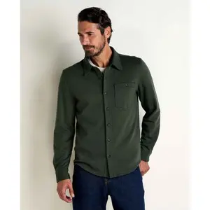TOAD & CO Shadowbrook Long Sleeve Shirt - Olive Pattern