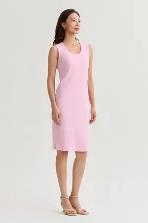 Ming Wang Sleeveless Knit Sheath Dress