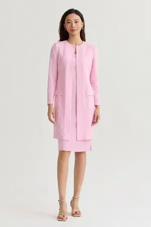 Ming Wang Sleeveless Knit Sheath Dress