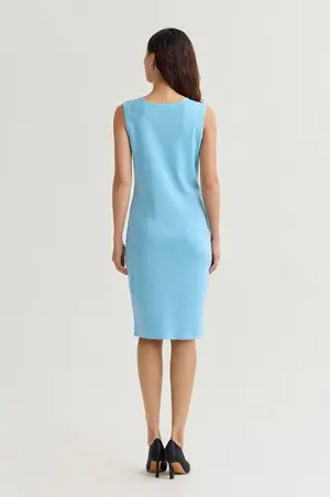 Ming Wang Sleeveless Sheath Knit Dress - Serene