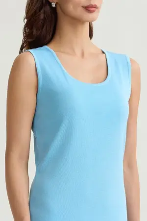 Ming Wang Sleeveless Sheath Knit Dress - Serene