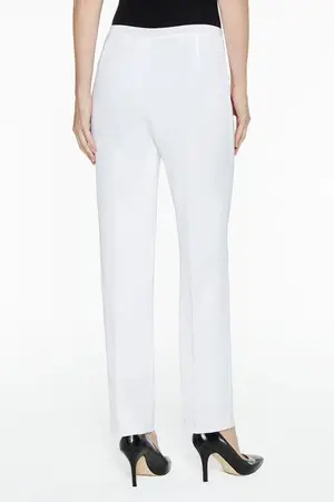 Ming Wang Lined Straight-leg Pants